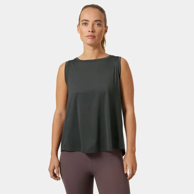 CAMISOLE HELLY HANSEN FEMME TECH SPLIT BACK CHARCOAL 63345 MAHEU ...
