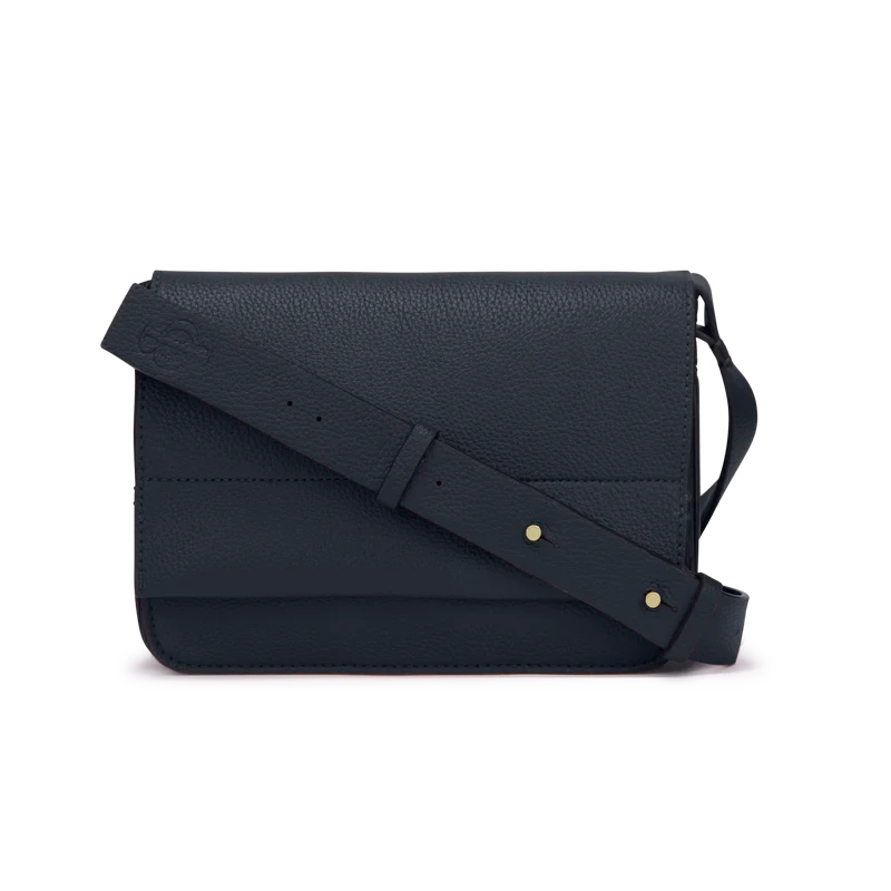 SAC À BANDOULIÈRE TWO B FARAH 24 BLEU MINUIT CUIR VEGAN – Maheu Go Sport