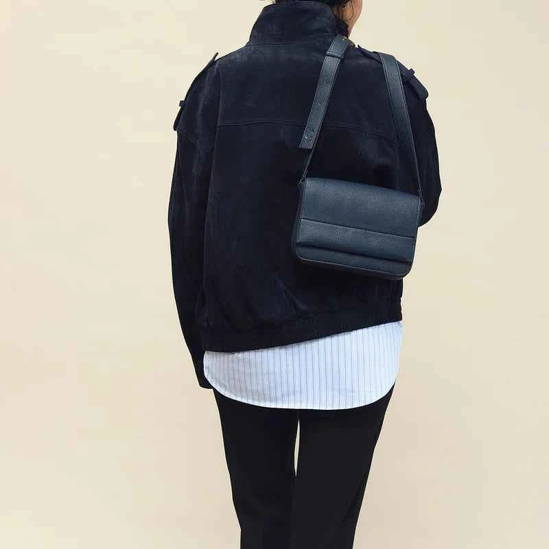 SAC À BANDOULIÈRE TWO B FARAH 24 BLEU MINUIT CUIR VEGAN – Maheu Go Sport